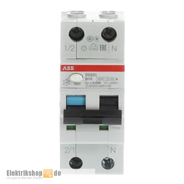 ABB DS201A-B10/0,03 FI/LS-Schutzschalter 10A 30mA