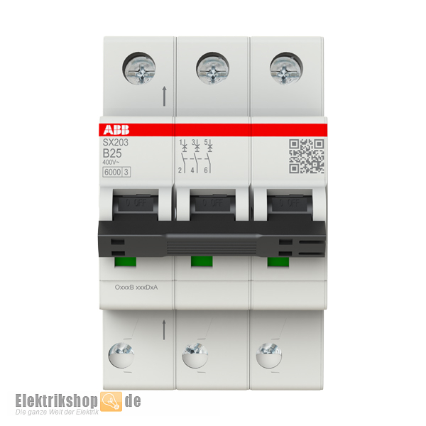 ABB SX203-B25 FlexLine Sicherungsautomat 25A 3-polig