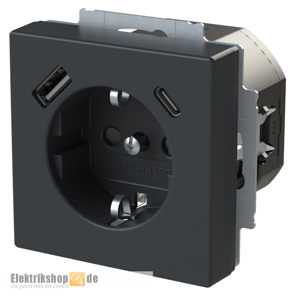 Busch Jäger 20 EUCB2USBAC-81 USB Steckdose anthrazit