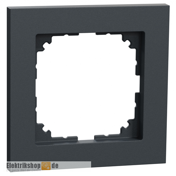 Merten System M Spar-Set anthrazit mit Rahmen M-Pure