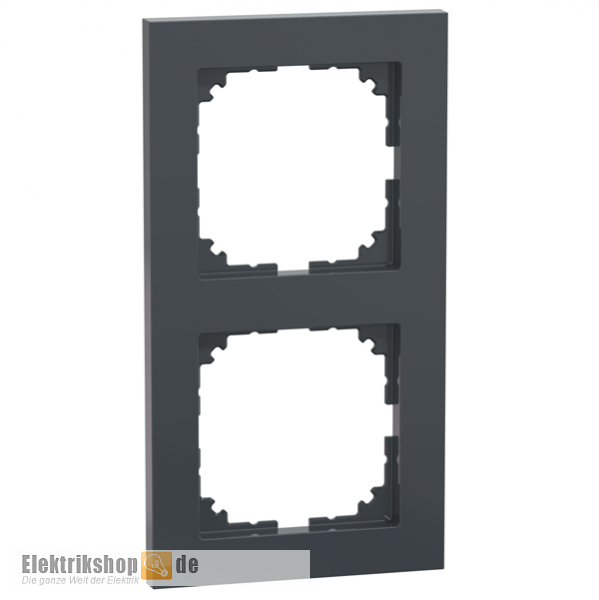 Merten System M Spar-Set anthrazit mit Rahmen M-Pure